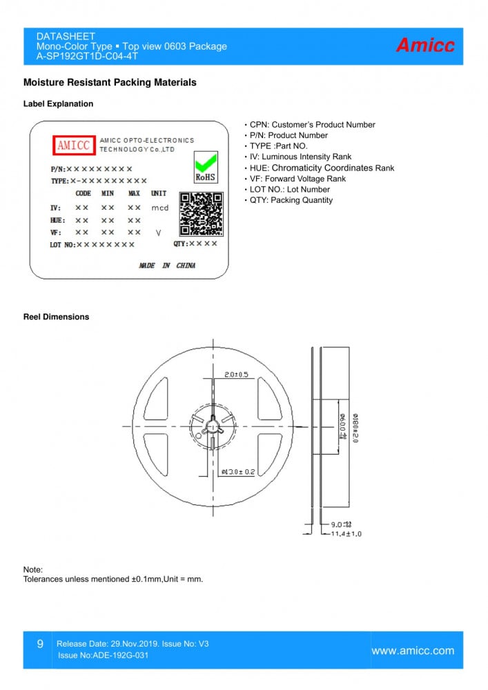 A-SP192GT1D-C04-4T datasheet page 9
