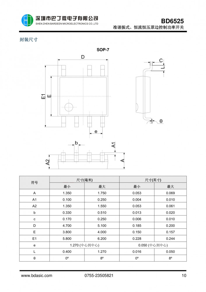 BD6525 datasheet page 10