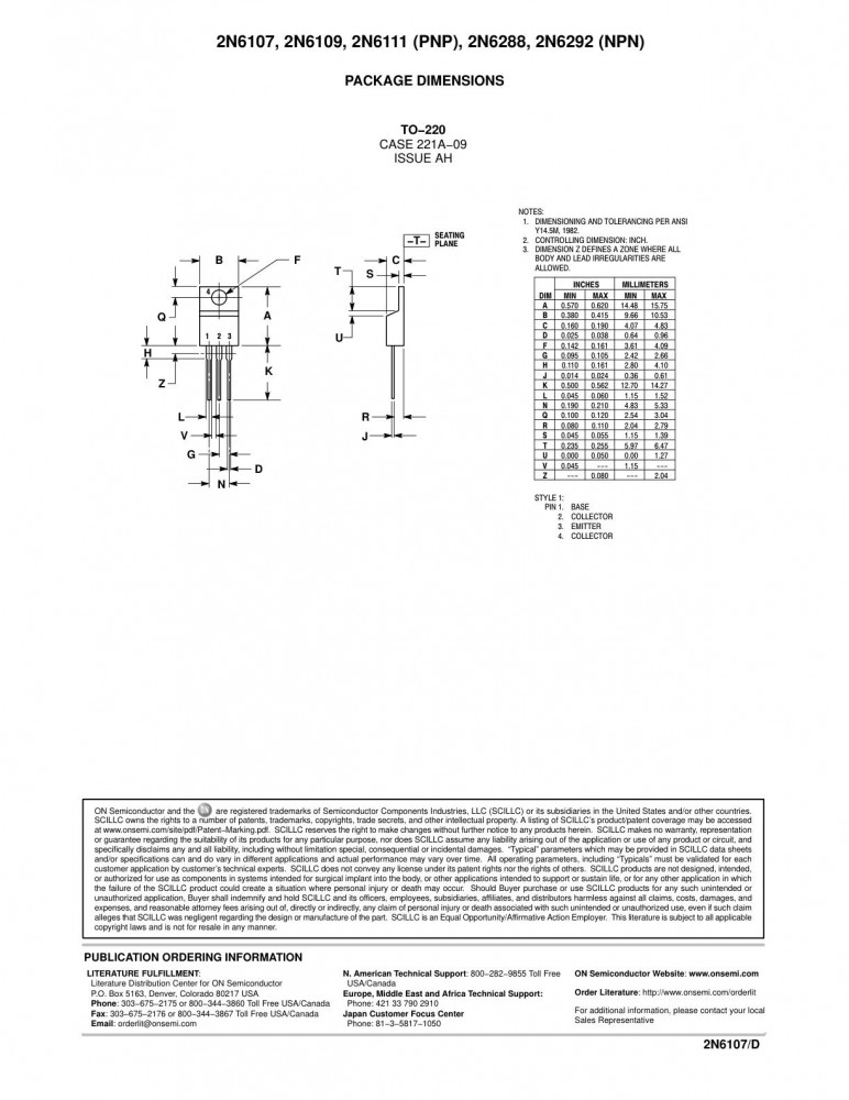 2N6292 datasheet page 5