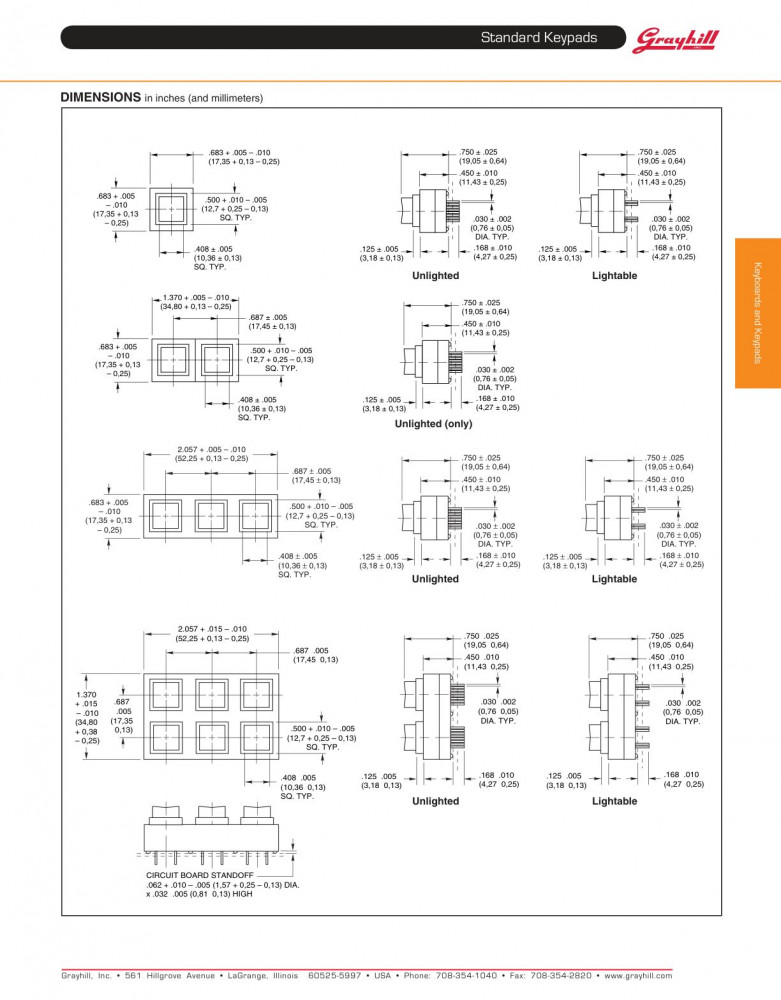Grayhill Series 82 technical document page 2