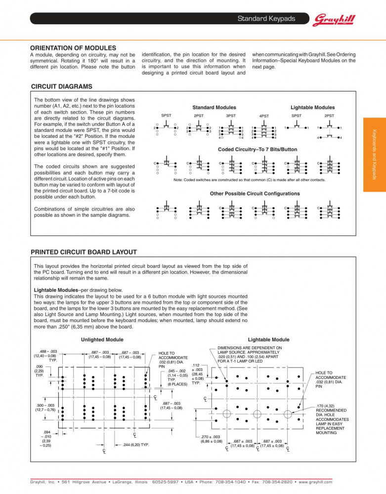 Grayhill Series 82 technical document page 4