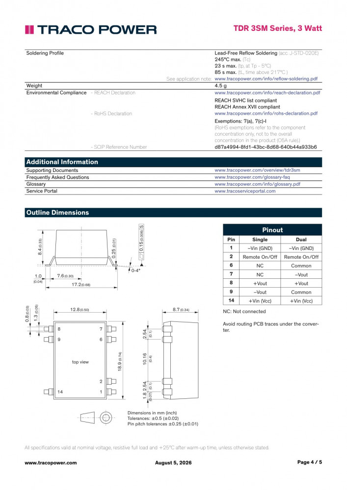TDR 3SM datasheet page 4