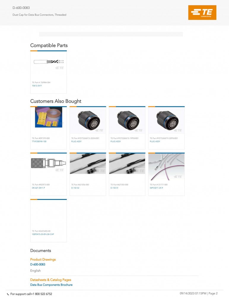 D-600-0083 technical document page 2
