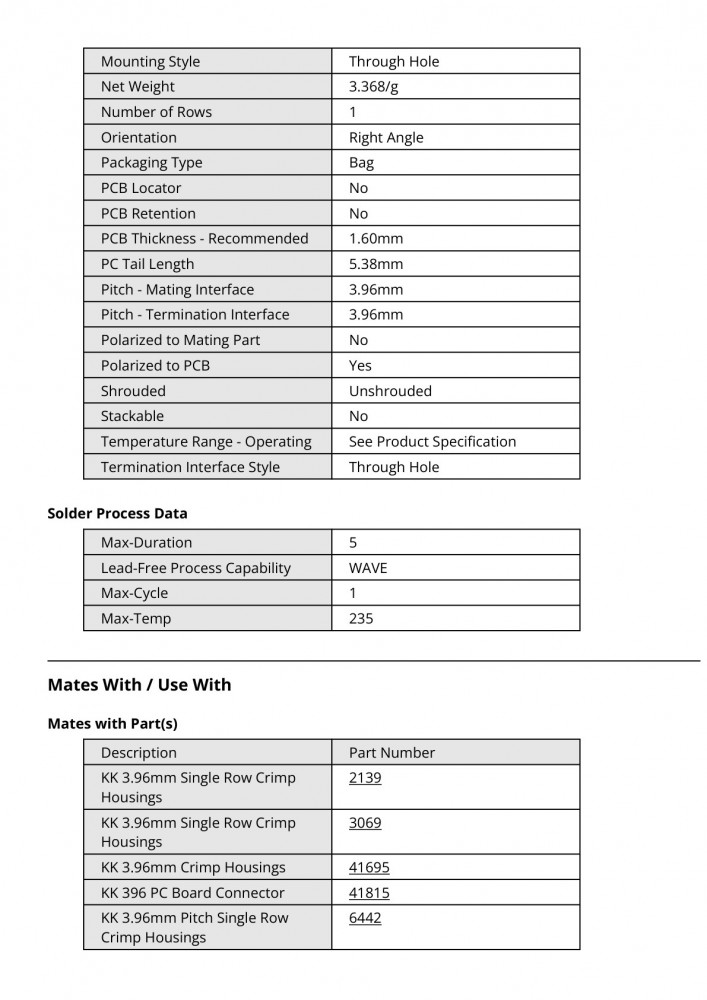 MOLEX 26481086 technical document image 3