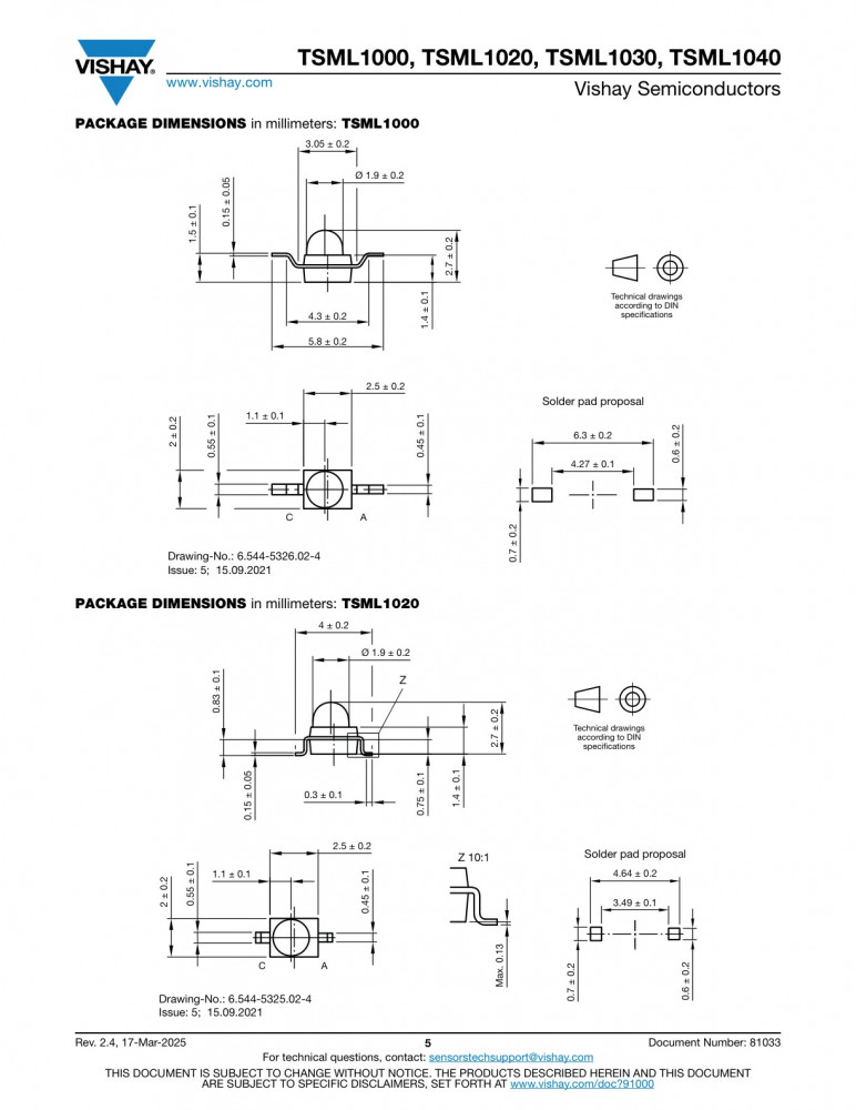 TSML1020 datasheet page 5 preview
