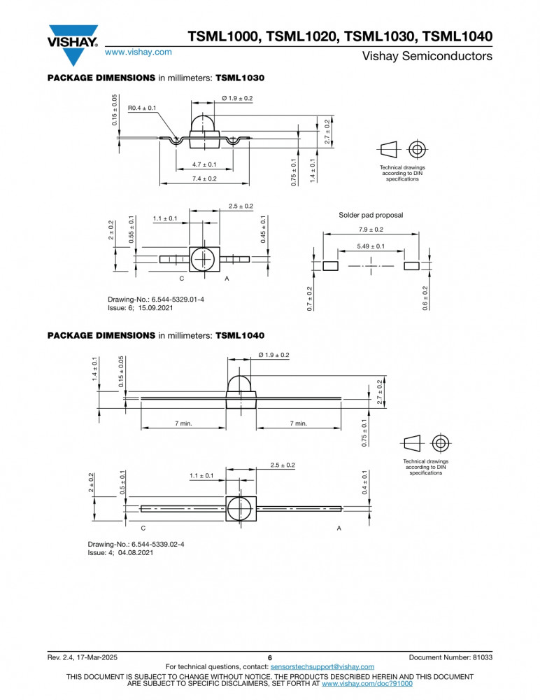 TSML1020 datasheet page 6 preview