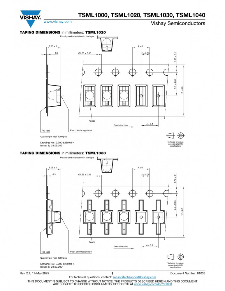 TSML1020 datasheet page 8 preview