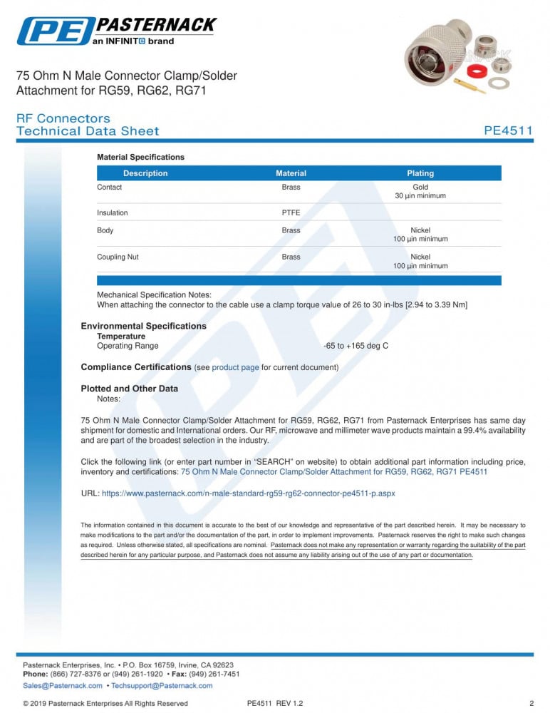 PE4511 datasheet page 2