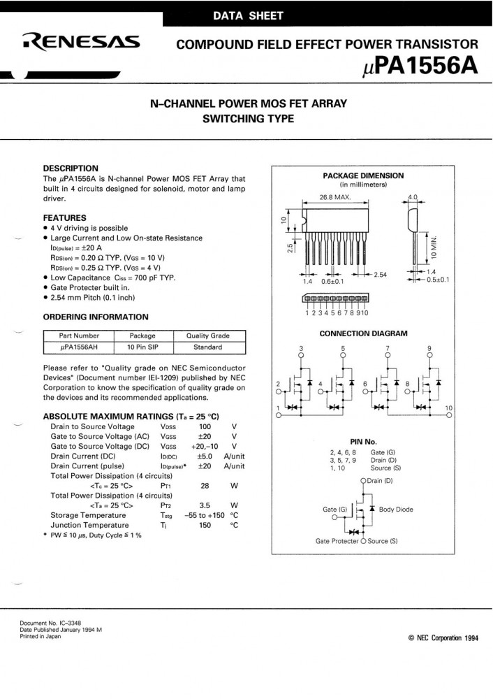 UPA1556AH(1)-AZ documentation page 4