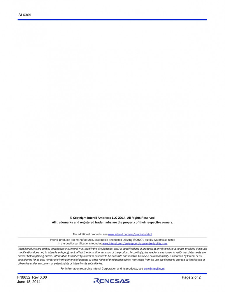 ISL6369CRZ technical document page 2