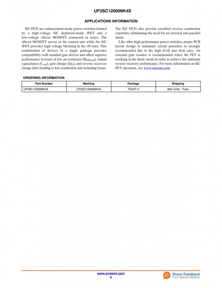 UF3SC120009K4S datasheet page 9