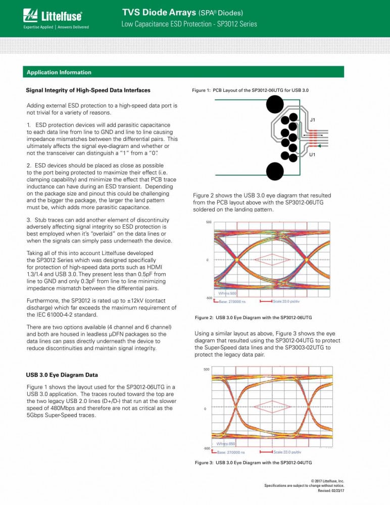 SP3012 series datasheet page 4