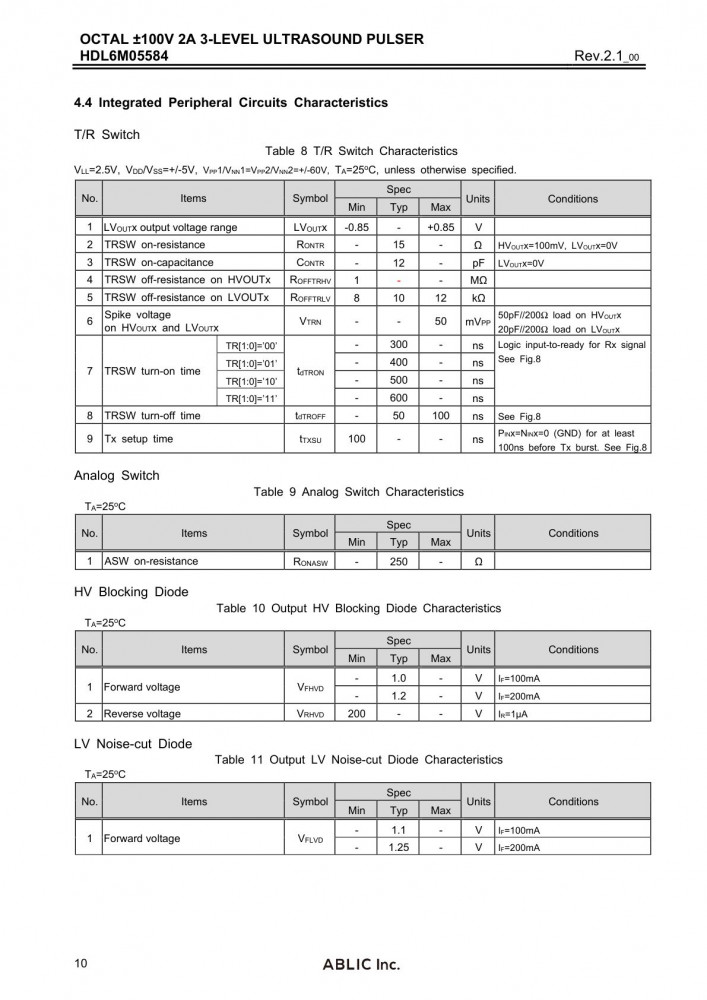 HDL6M05584 technical document page 10