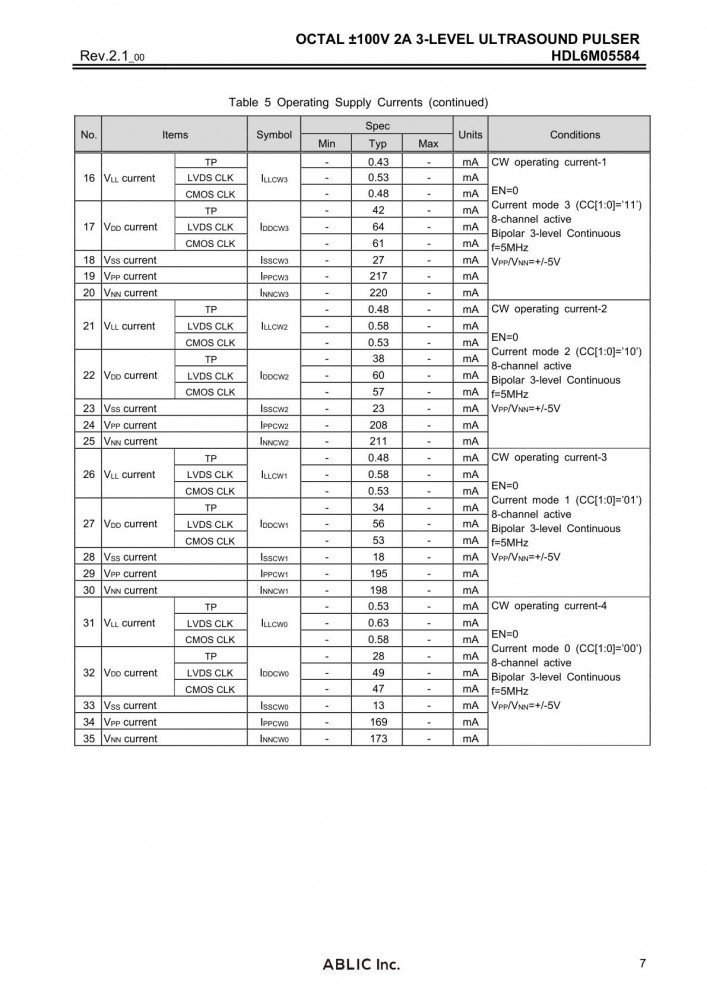 HDL6M05584 technical document page 7