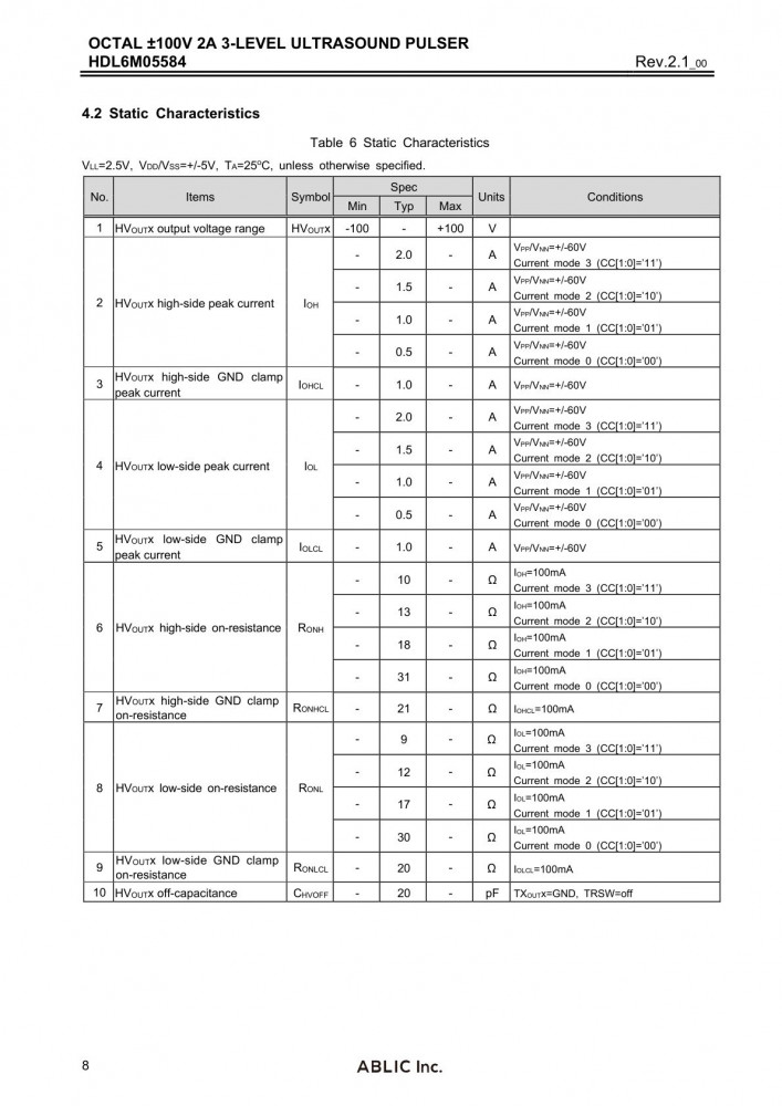 HDL6M05584 technical document page 8