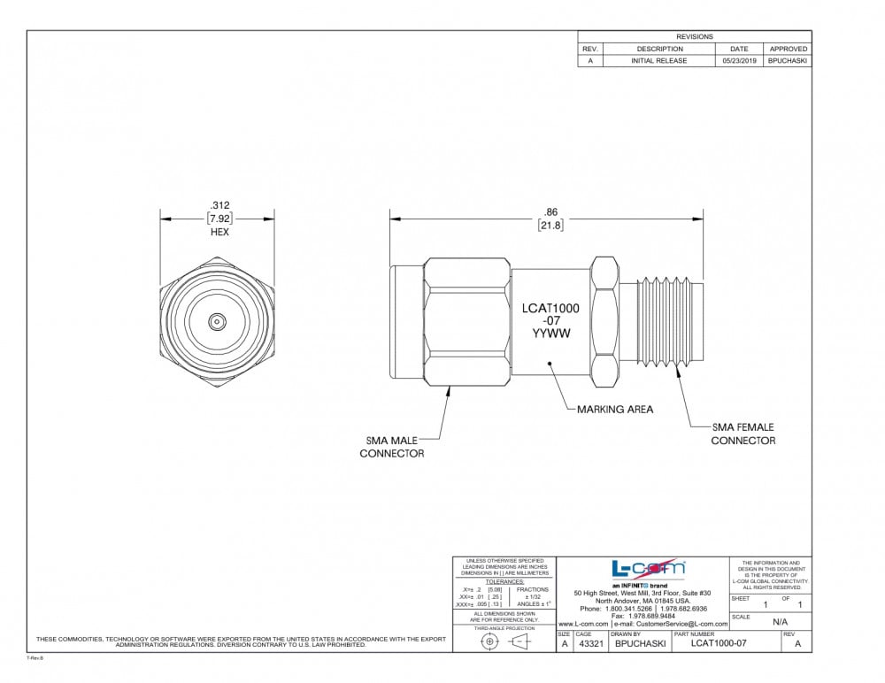 LCAT1000-07 technical document page