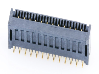 Easy-On FFC/FPC Connector, 0.50mm Pitch, Surface Mount, Vertical, Non-ZIF, Standard Footprint, Gold Plating, Black, 25 Circuits for sale
