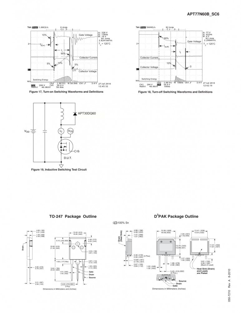 APT77N60BC6 datasheet page 5