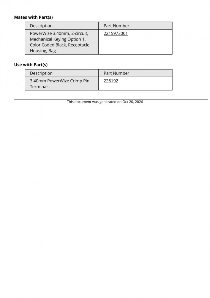 Technical document image 3 for MOLEX 2281870001
