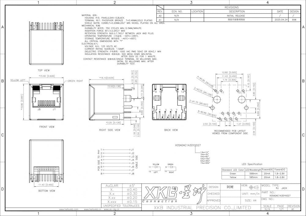 X05ADAC1A3DY1027 technical document