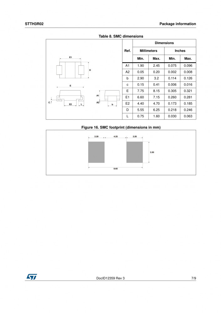 STTH3R02 datasheet page 7