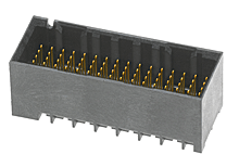 Impact 100 Ohm 2 Pair Vertical Backplane Header, Unguided, Dual Endwall,  16 Columns, 96 Circuits, Pin Length 4.90mm, Plated Through Hole Dimension 0.39mm, Lead-Free