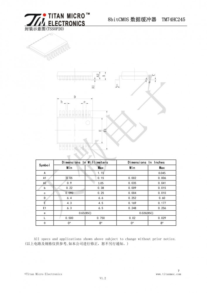 TM74HC245 datasheet page 7