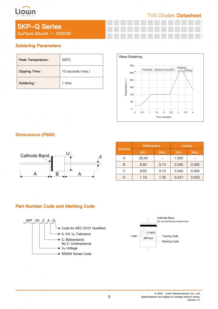 Liown 5KP-Q datasheet page 5
