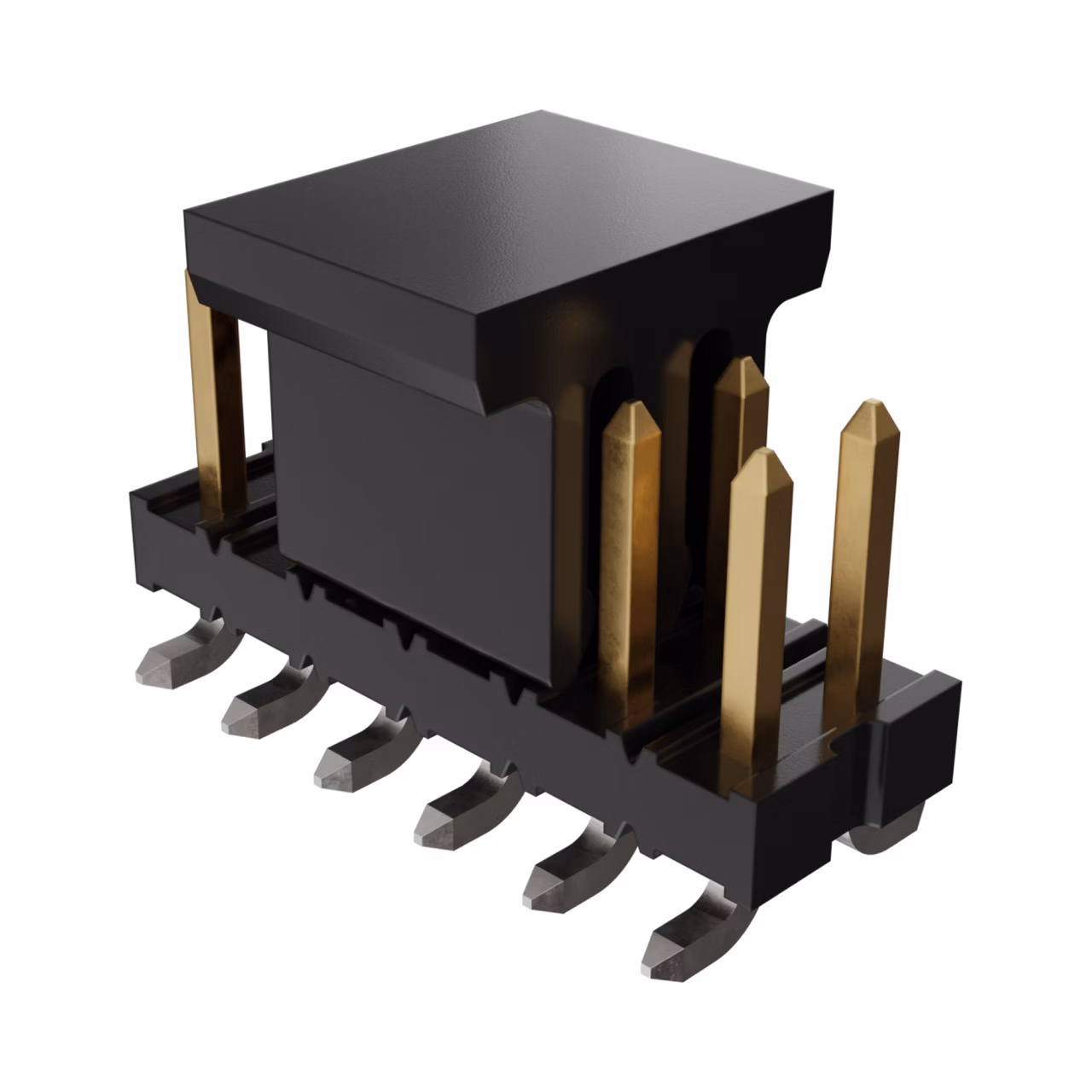 Milli-Grid Header, Vertical, Surface Mount, 12 Circuits, 0.76µm Gold (Au) Plating, Mating Pin Length 3.80mm, with Cap, Tube, Lead-Free for sale