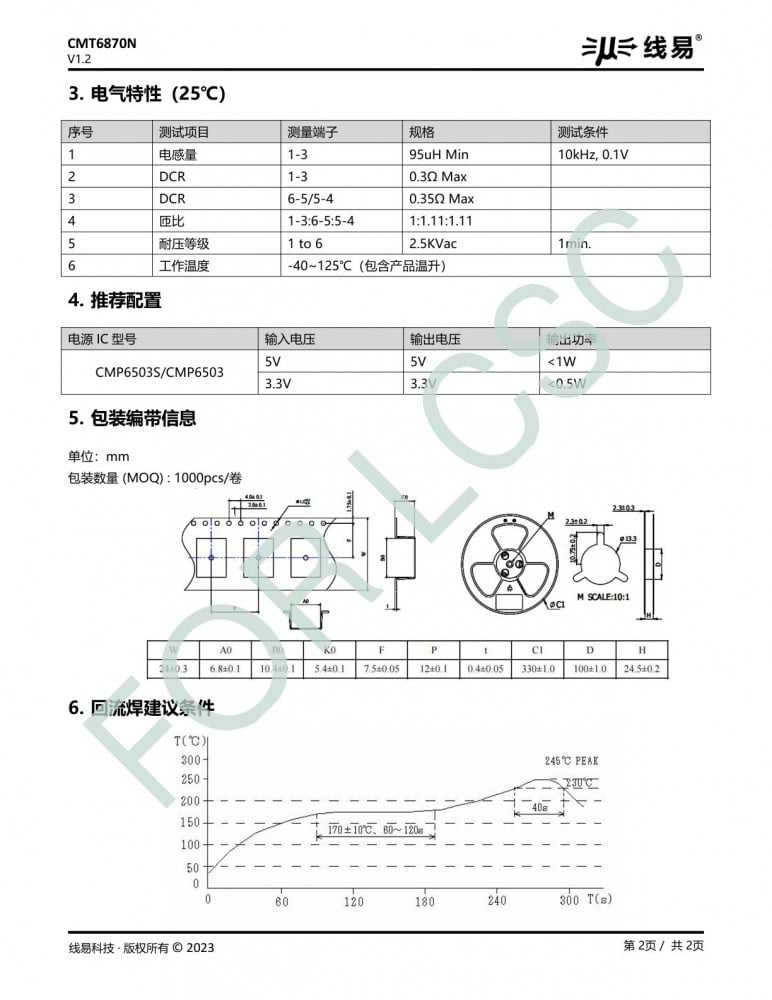 CMT6870N datasheet page 2