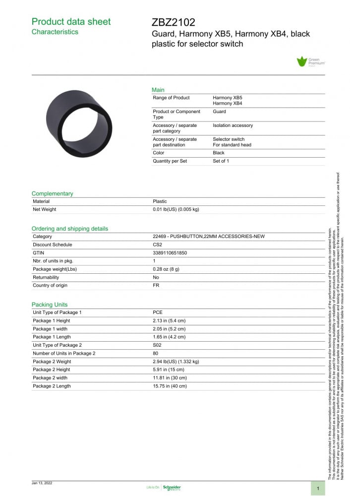 ZBZ2102 technical document page 1