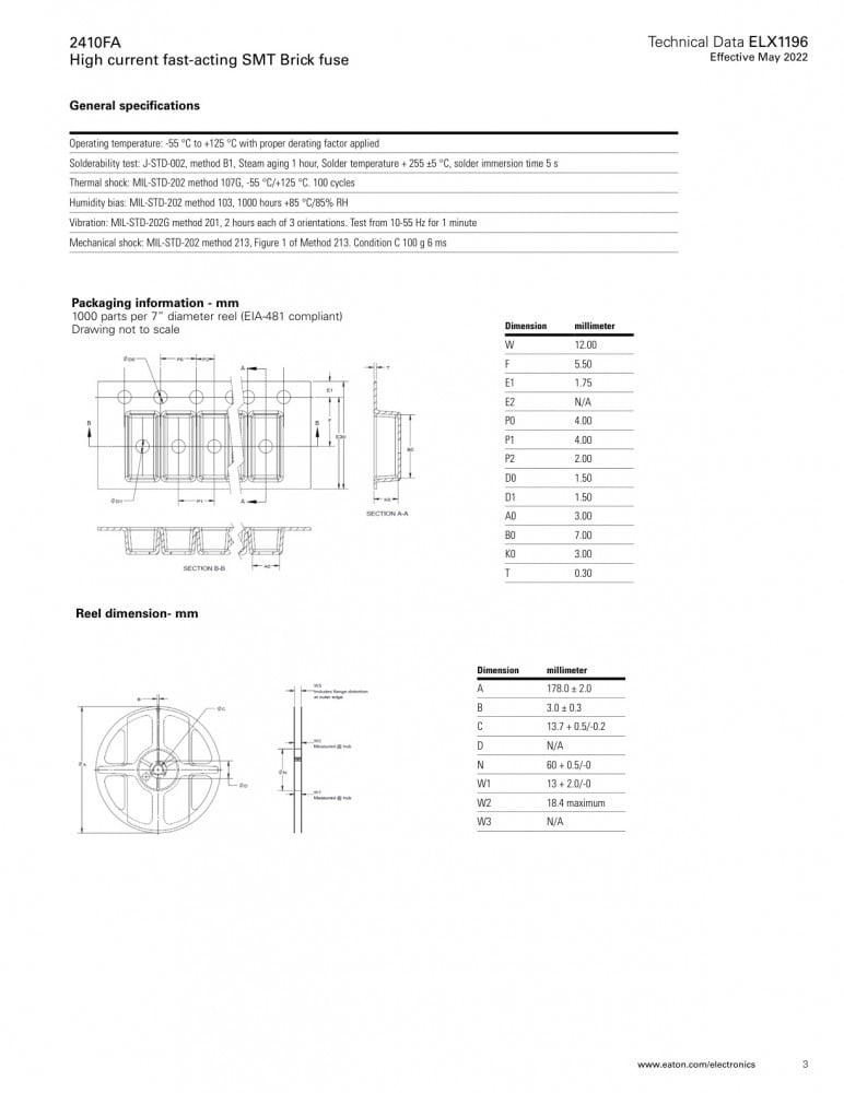 TR1-2410FA3-R datasheet page 3