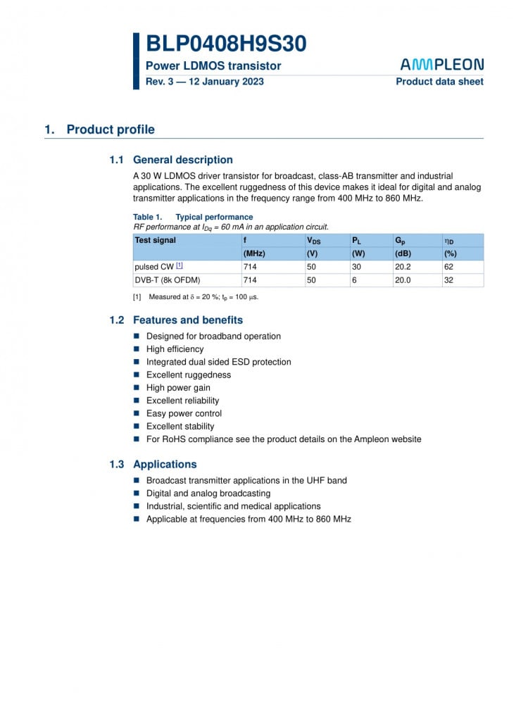 BLP0408H9S30XY datasheet page 1