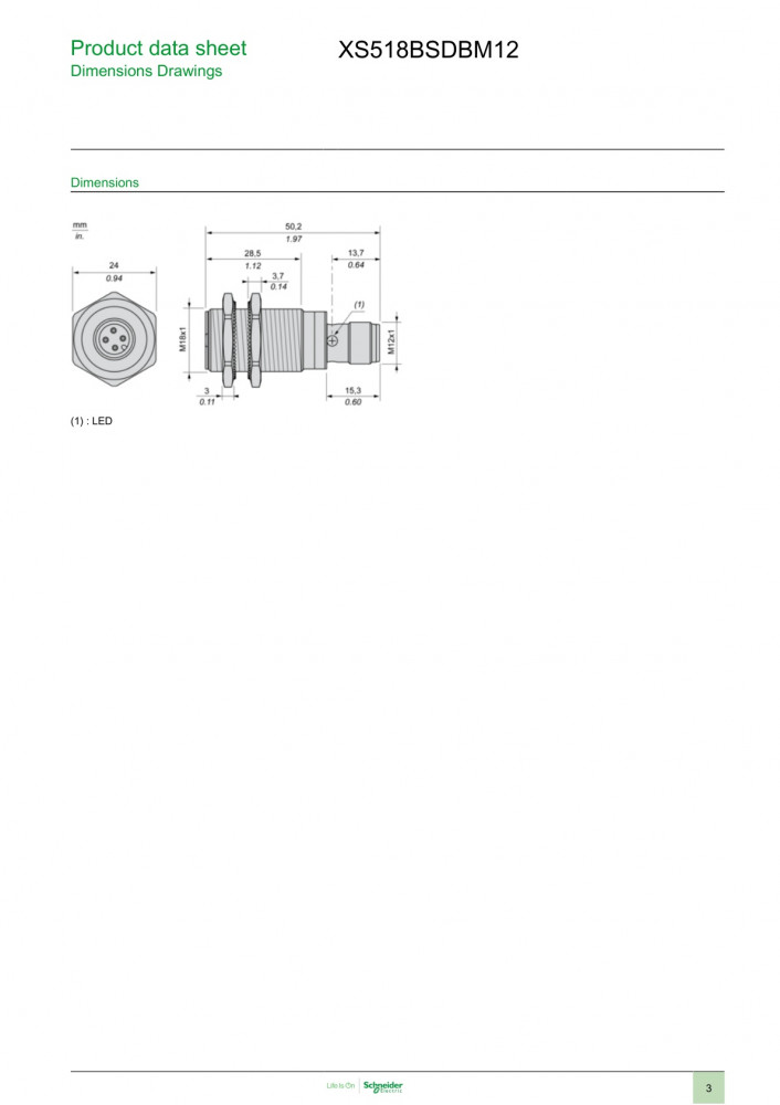 XS518BSDBM12 technical documentation page 3