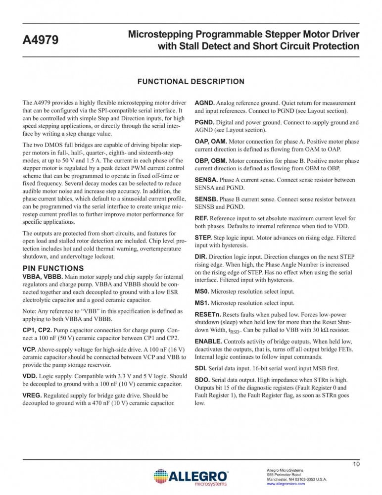 A4979 datasheet page 10