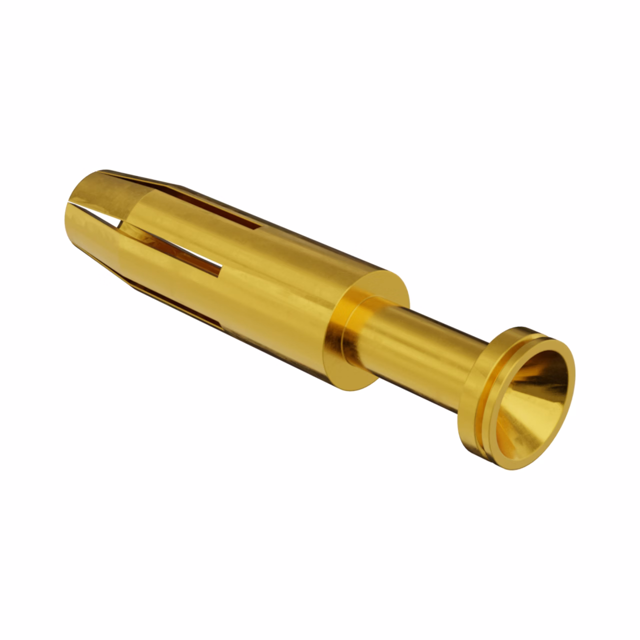 Heavy-Duty Turned Crimp Contact for 16A Inserts and Modules, Female, Gold  (Au) Plated Copper Alloy, 0.75mm² (18 AWG), 100 per Bag for sale