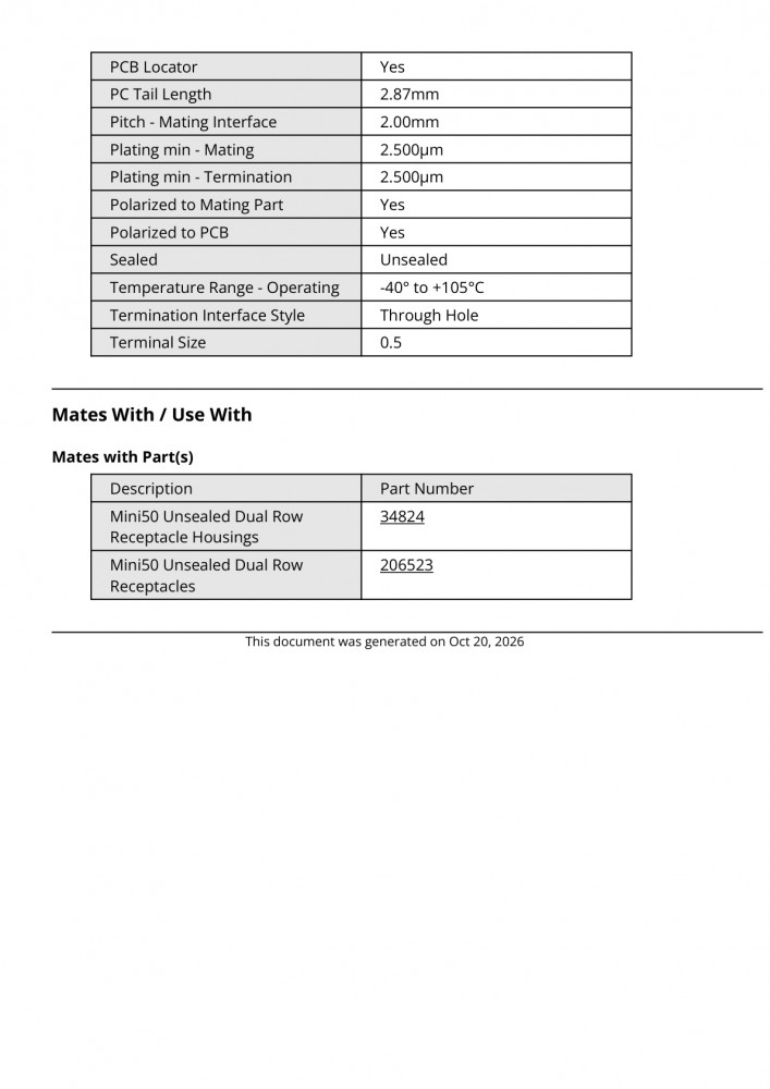 MOLEX 348259160 product document image, page 3
