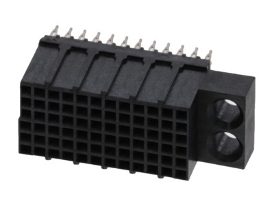 HDM Board-to-Board Daughtercard Receptacle, Vertical, Signal Module, with Guide, 72 Circuits, Mounted Height 13.00mm, Press-Fit Pin Length 3.00mm for sale