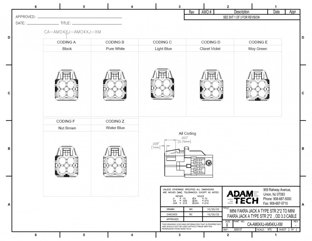 CA-AM04ZJ-AM04ZJ-1M technical document page 2