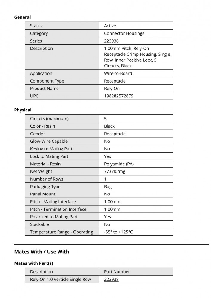 2239362050 product document image, page 2