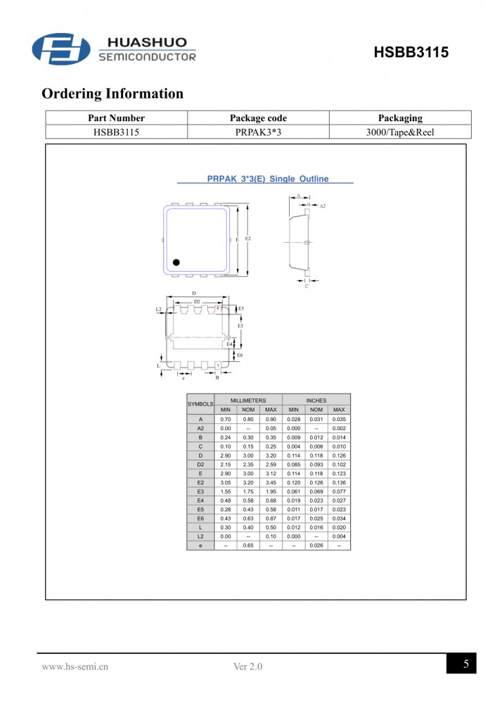 HSBB3115 datasheet page 5