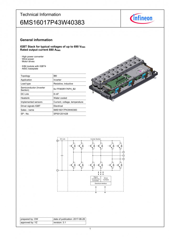 6MS16017P43W40383 datasheet page 1
