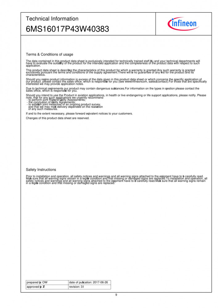 6MS16017P43W40383 datasheet page 9