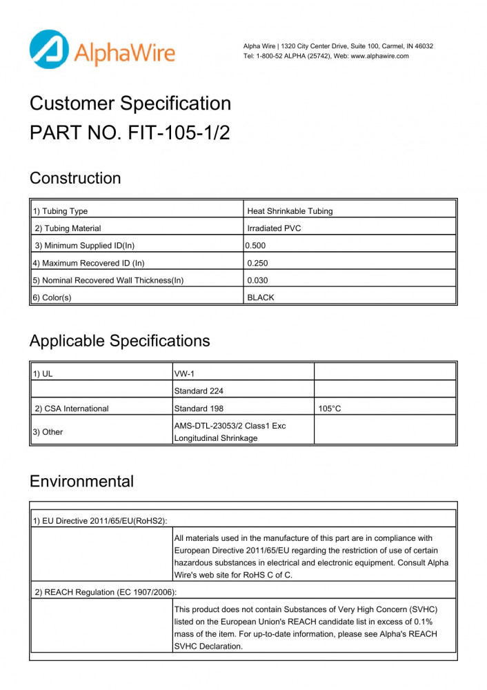 F1051/2 BK008 technical document page 1