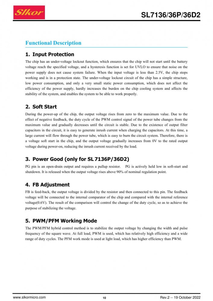 SL7136YT5 datasheet page 10