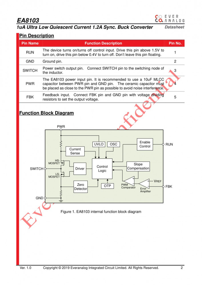 EA8103T5R datasheet page 2