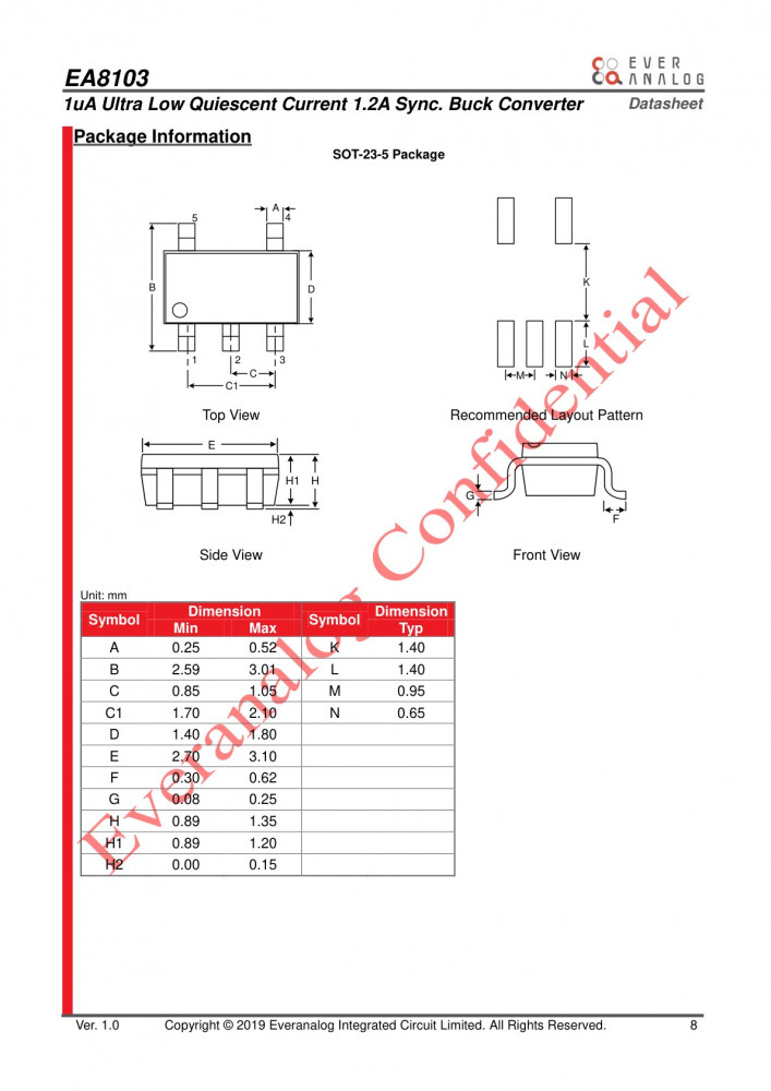 EA8103T5R datasheet page 8