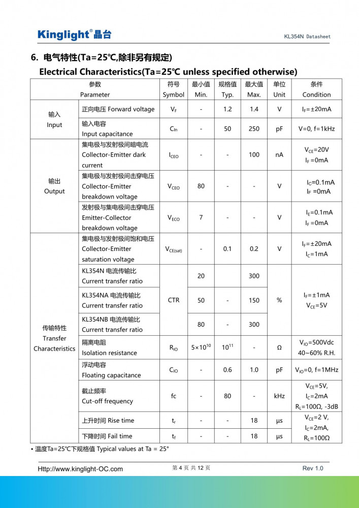 KL354N datasheet page 4
