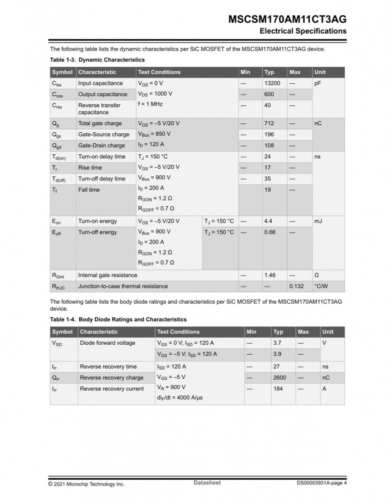 MSCSM170AM11CT3AG document page 4