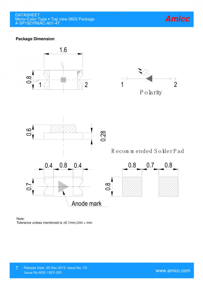 A-SP192YR6AC-A01-4T datasheet page 7